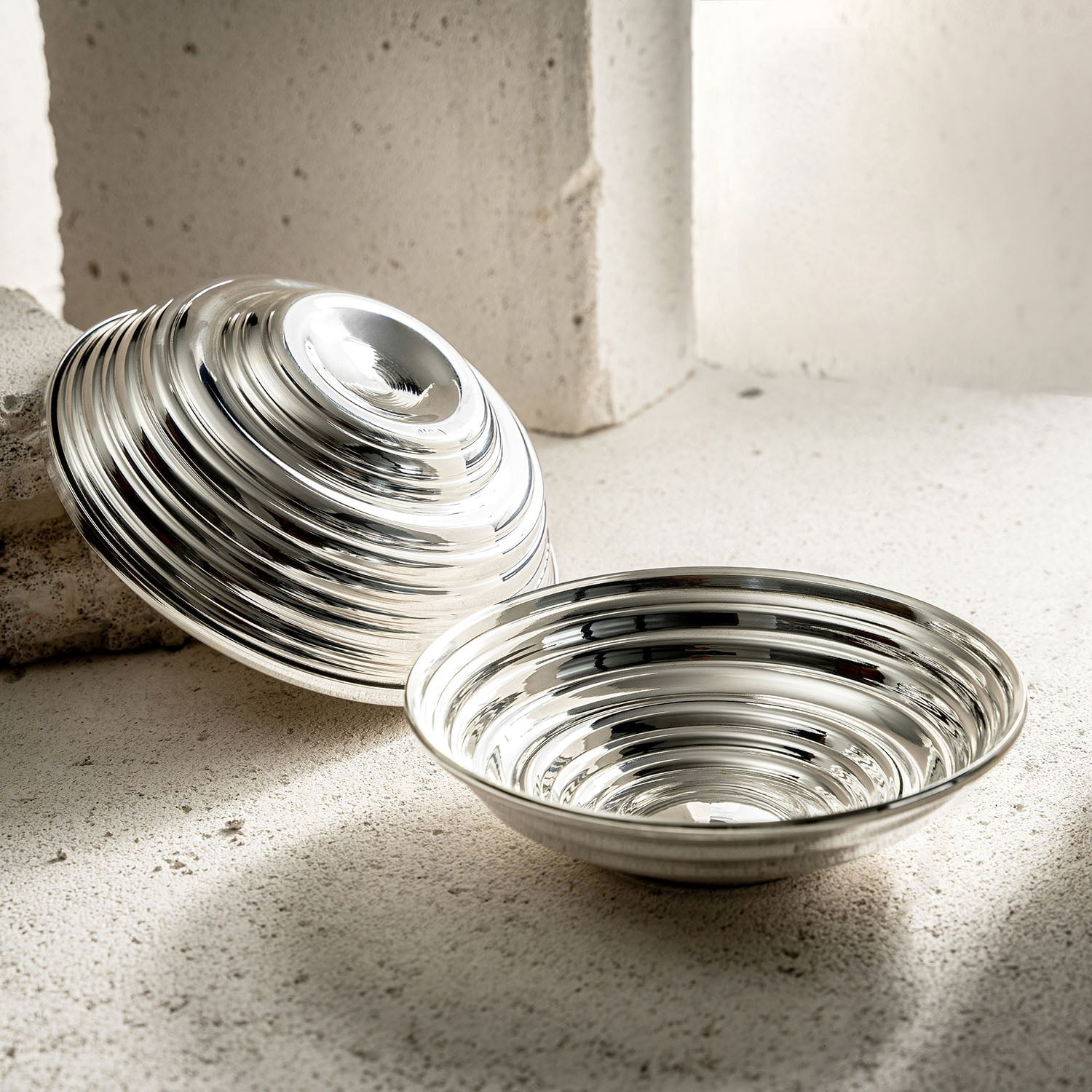 Serrated Copper Bowl Set - Handcrafted Artistry in 3 Unique Finishes ...