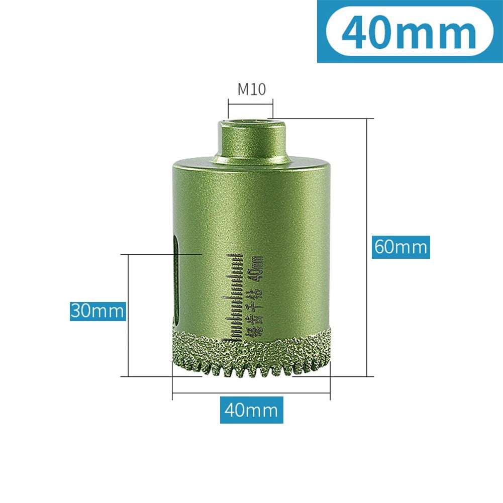 Serrated Diamonded Hole Saw Dry Drilling Bit for Marble and Concrete ...