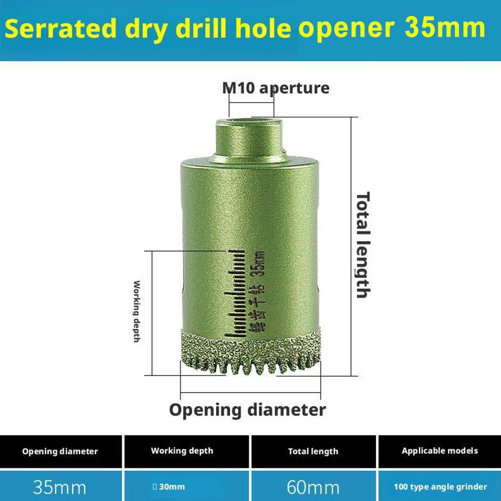 Serrated Dry Drilling Hole Opener Rock Slab/Marble/Tile Brazed Sawtooth ...