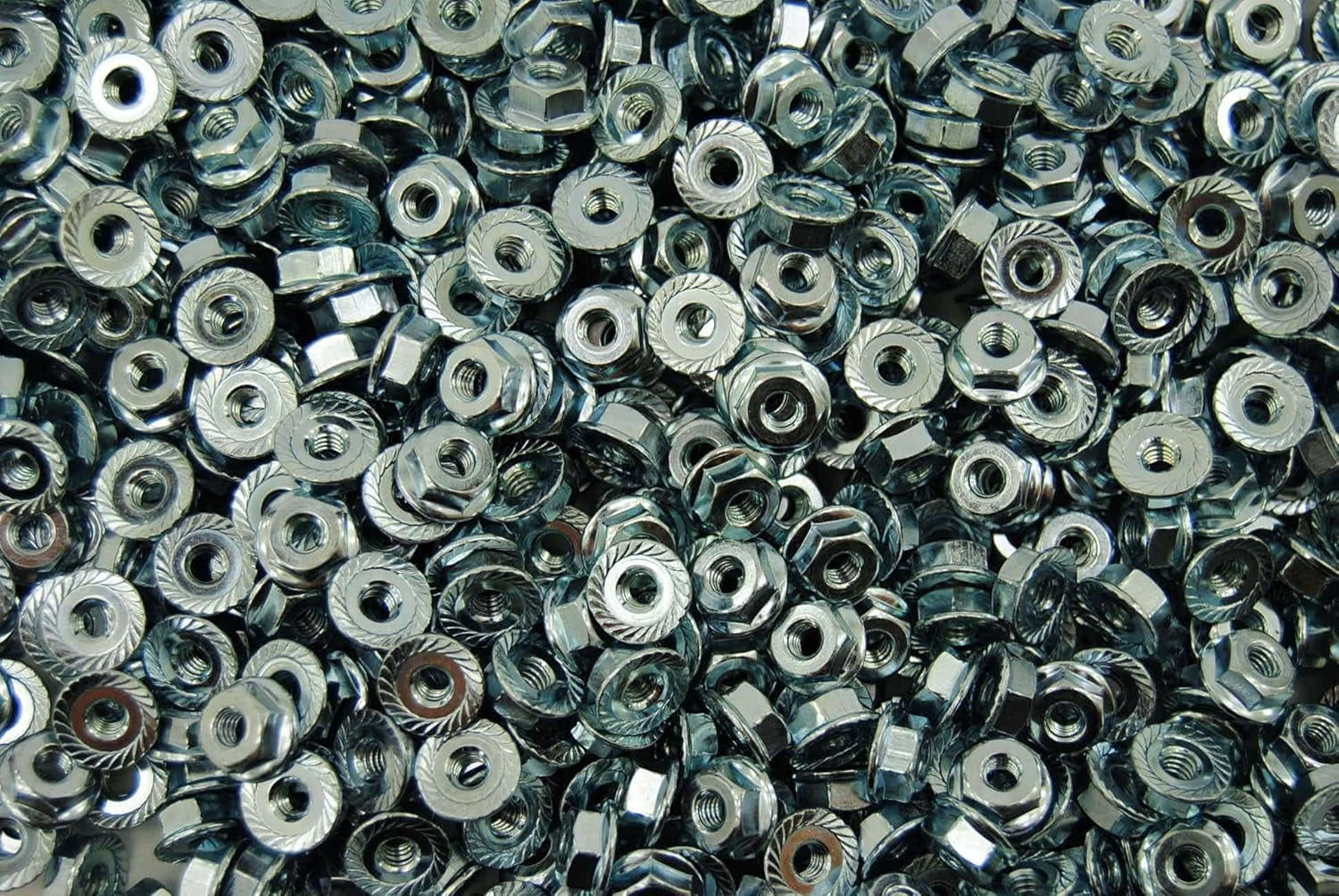 Serrated Flange #8 Hex Machine Lock Nuts 8-32 - Walmart.com