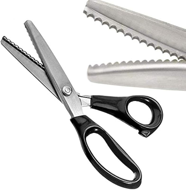 Serrated Scalloped Edge Pinking Shears, Multifunction Stainless Steel ...