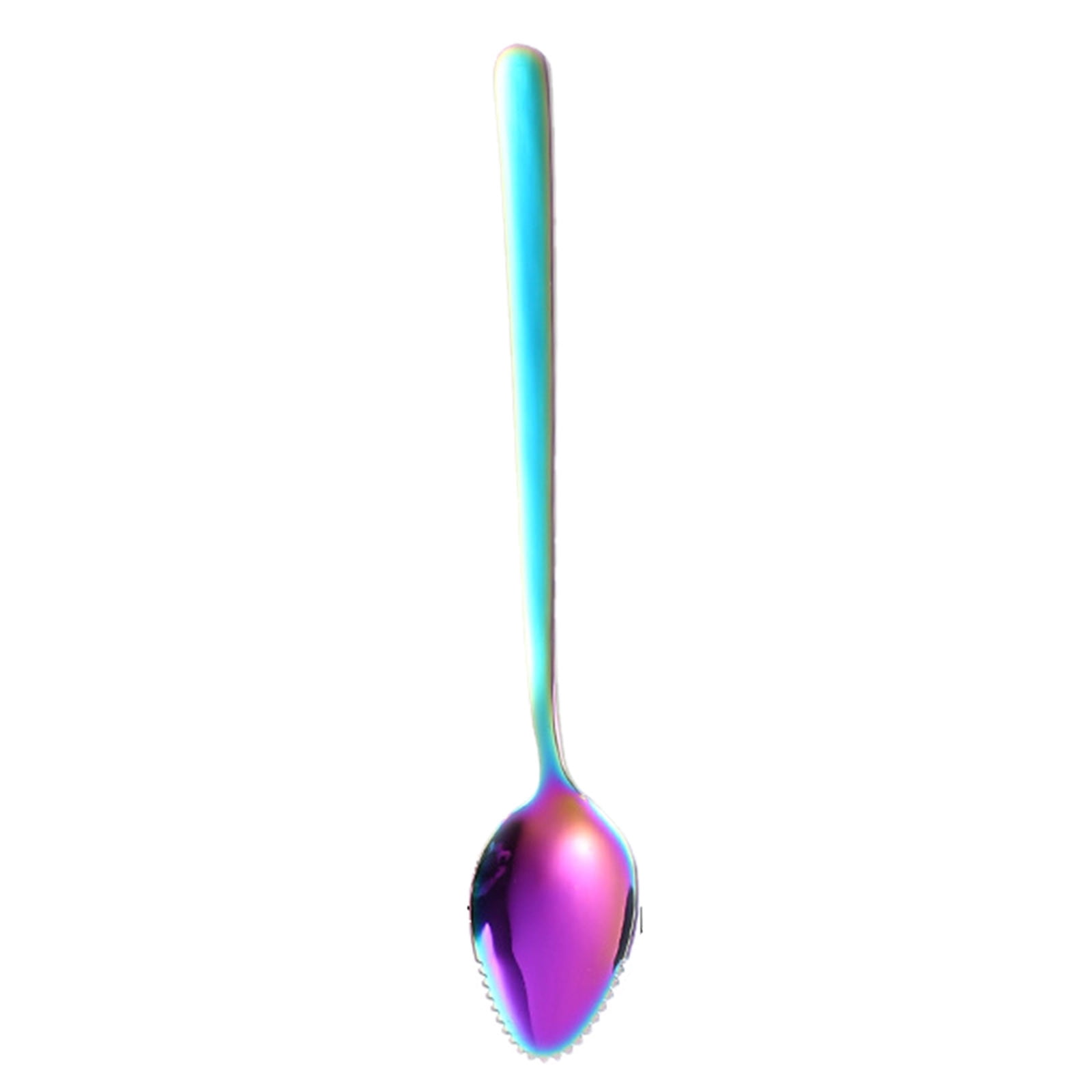 Serrated Stainless Steel Fruit Spoon - Baby Food Masher, Safe Edges ...