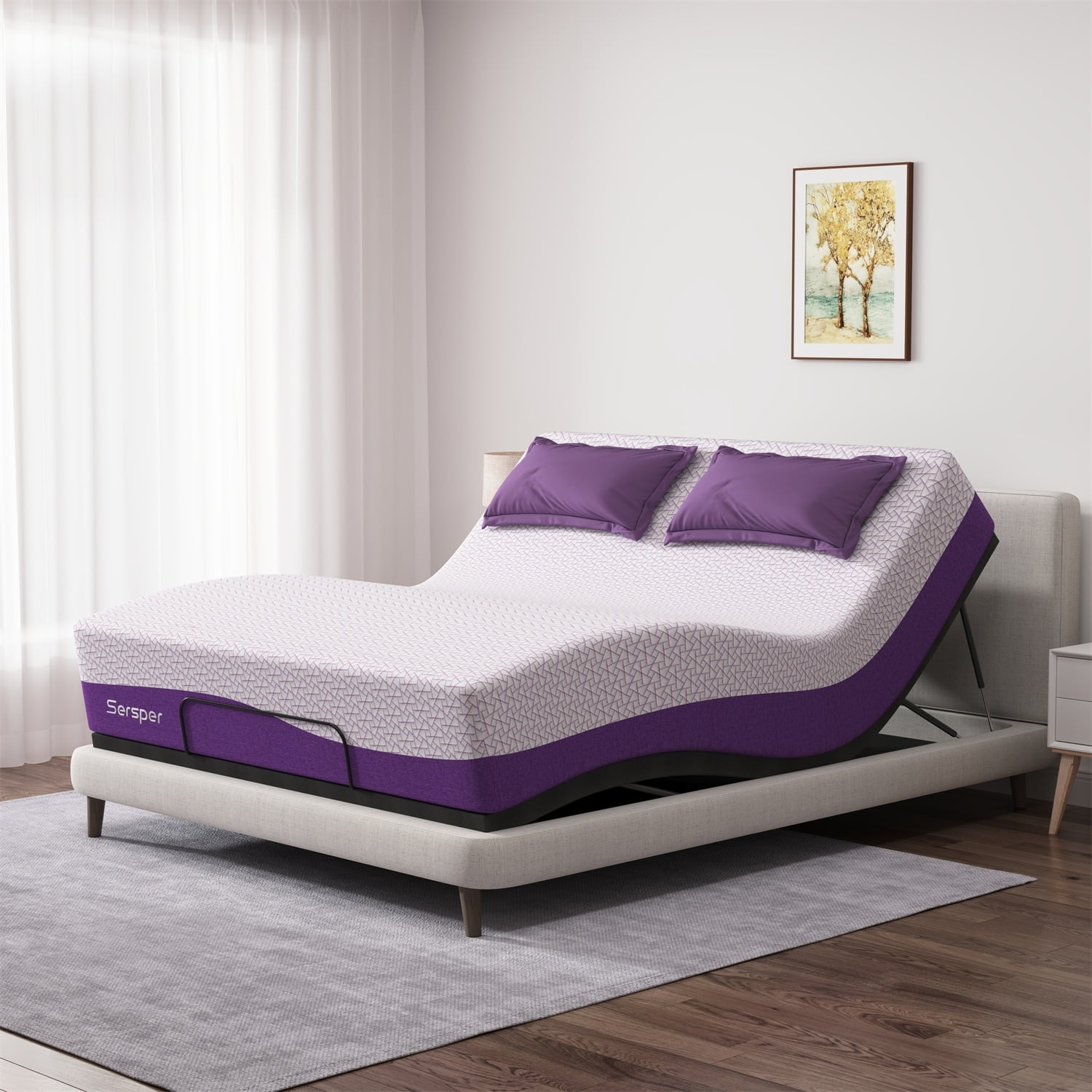 Sersper Queen Size 12 inch Memory Foam Mattress, Medium Firmness ...