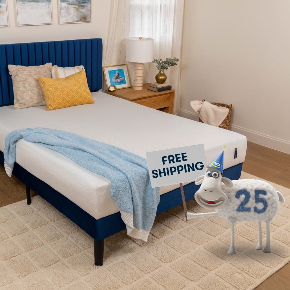 Serta 10" King Medium Tight Top Cooling Gel Memory Foam Mattress in a ...