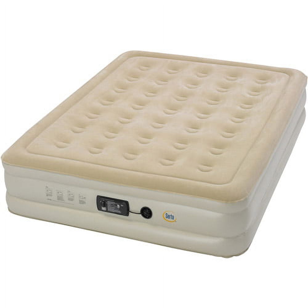 Serta 15" Raised Queen Air Mattress with Insta III AC Pump - Walmart.com