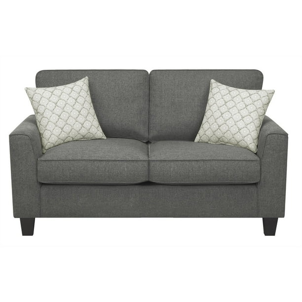 Serta Astoria 61" Loveseat in Dark Gray - Walmart.com
