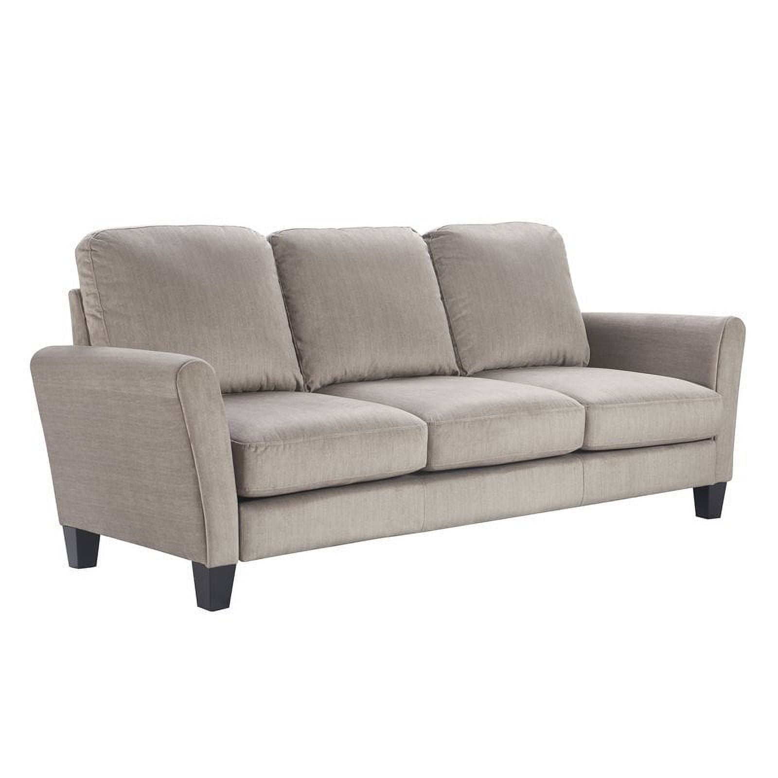 Serta Astoria 80" Flare Arm Fabric Sofa Soft Taupe - Walmart.com