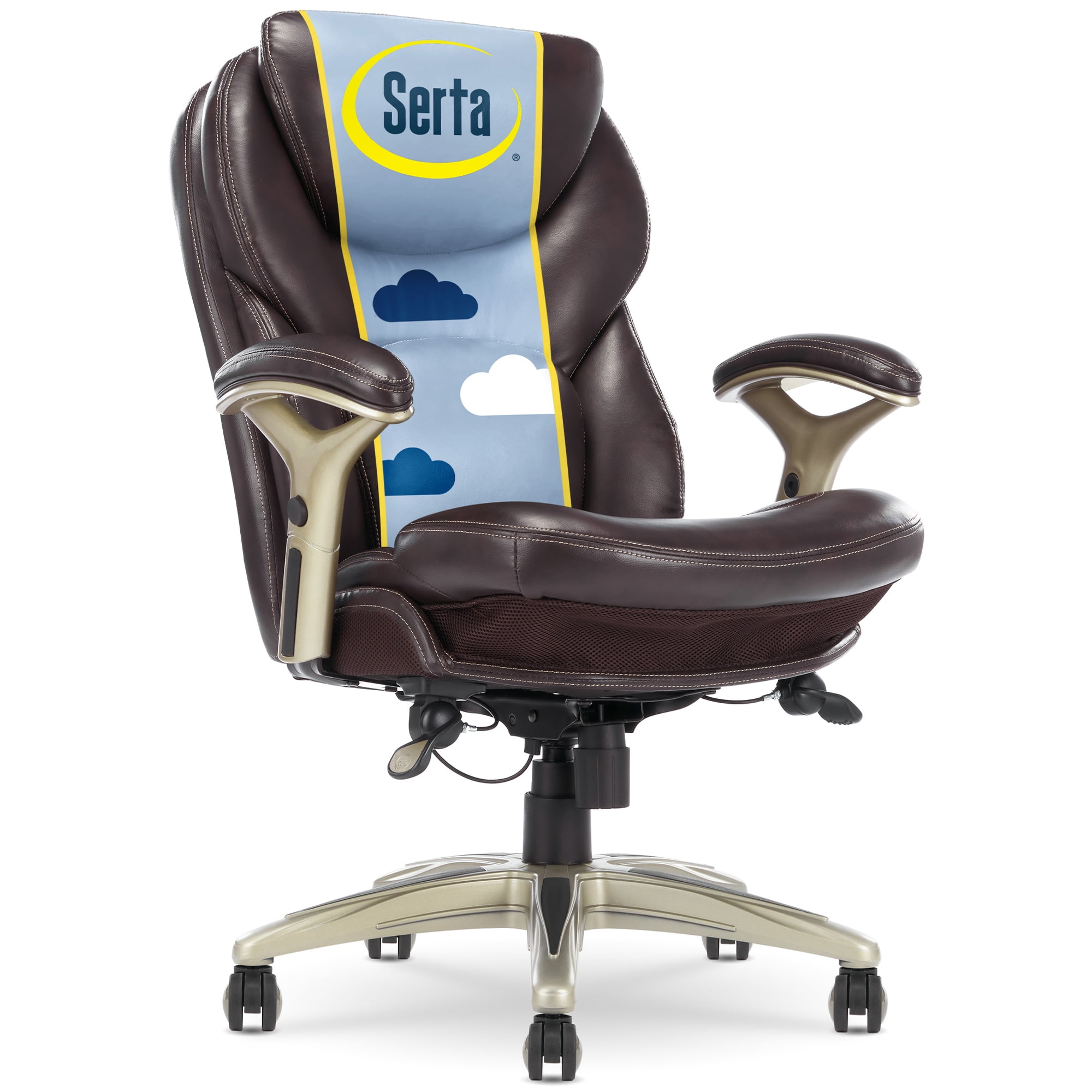 Serta Claremont Executive Office Chair with Back-In-Motion Technology ...