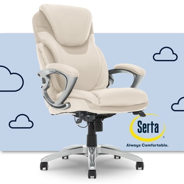 Serta Bonded Leather Big and Tall Executive Office Chair with Arms ...