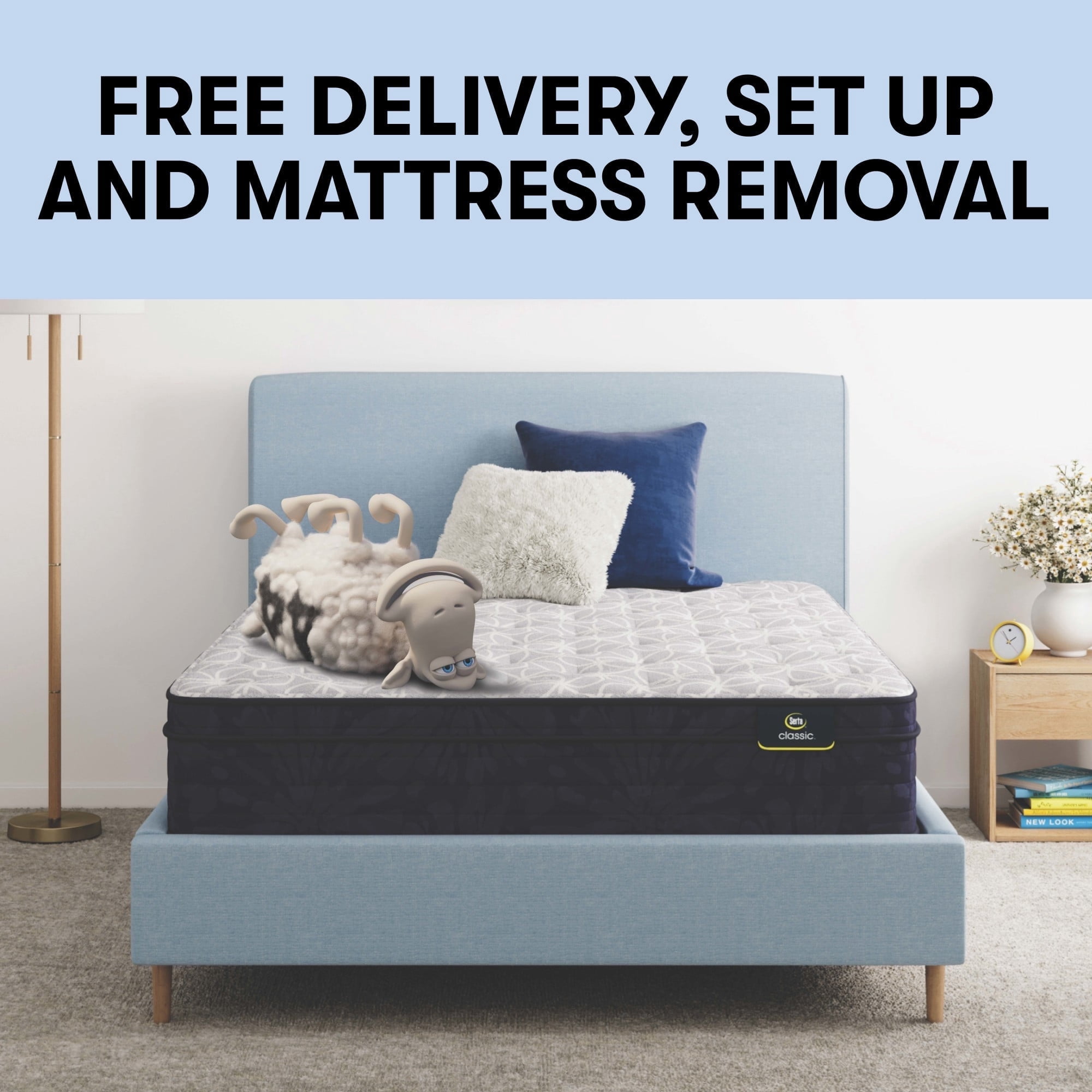 Serta Classic Clarks Hill Ltd 12.5" Plush Euro Top Full Innerspring ...