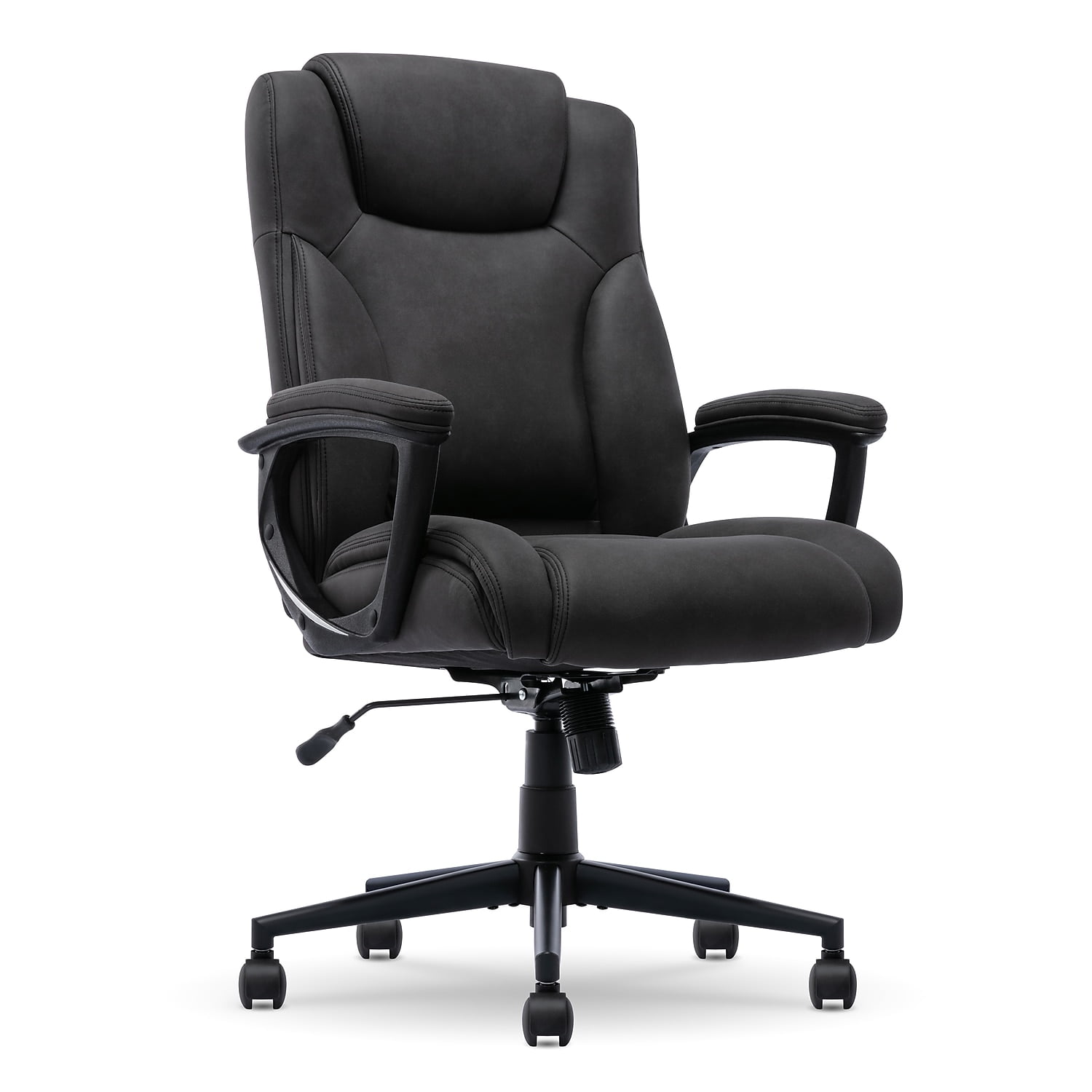 Serta Comfort Eco Office Ergonomic Computer Chair Lumber Support Black ...