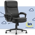 Serta Comfort Ergo Executive Office Chair, Ergonomic Mid-Back Design ...
