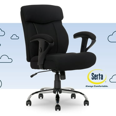 Grey and Black Task Office Chair, Armless - Walmart.com