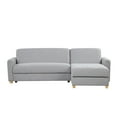 Serta Crestmont Scandanavian Sectional Sofa, Cream Fabric - Walmart.com