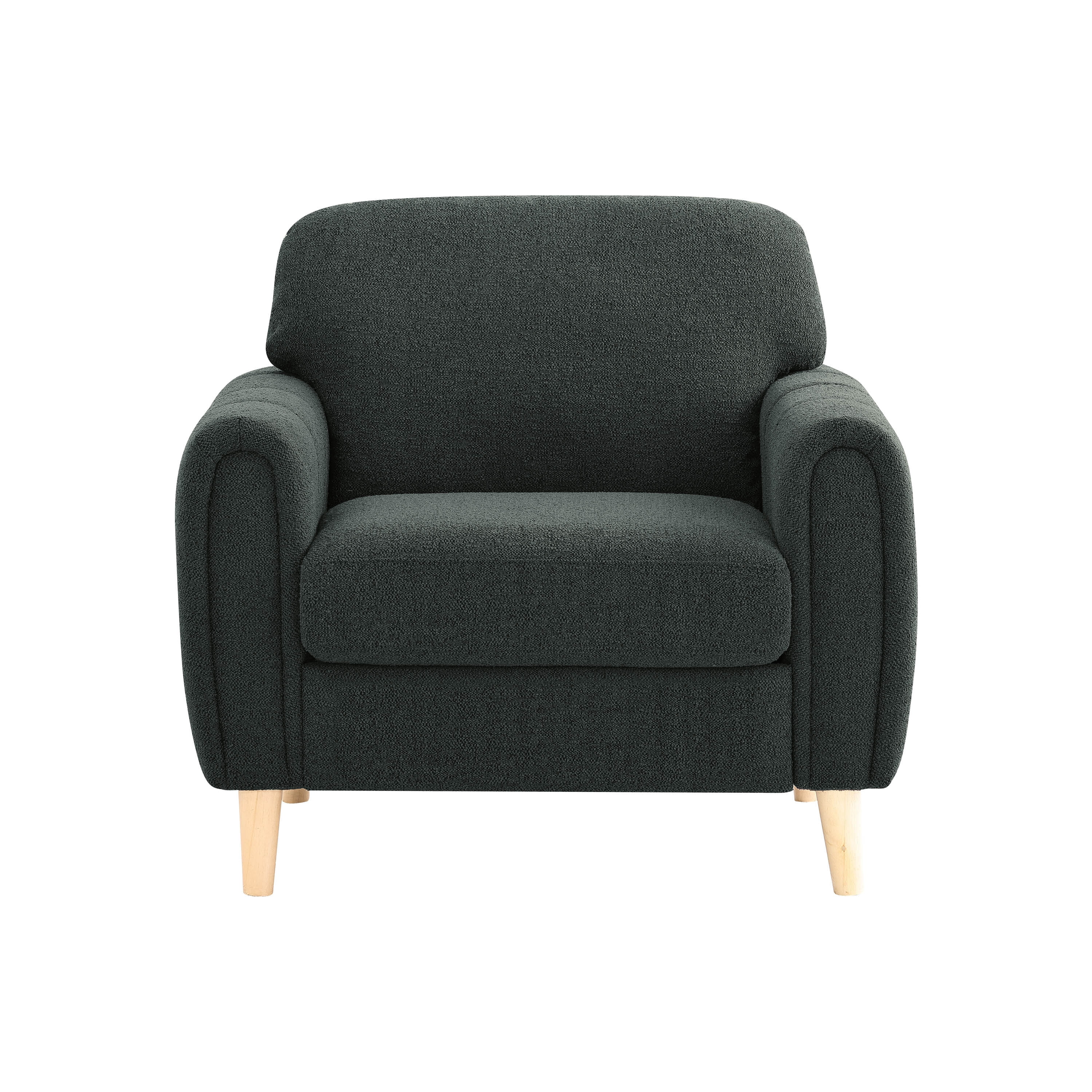 Serta Darby Transitional Stationary Arm Chair, Charcoal Fabric ...