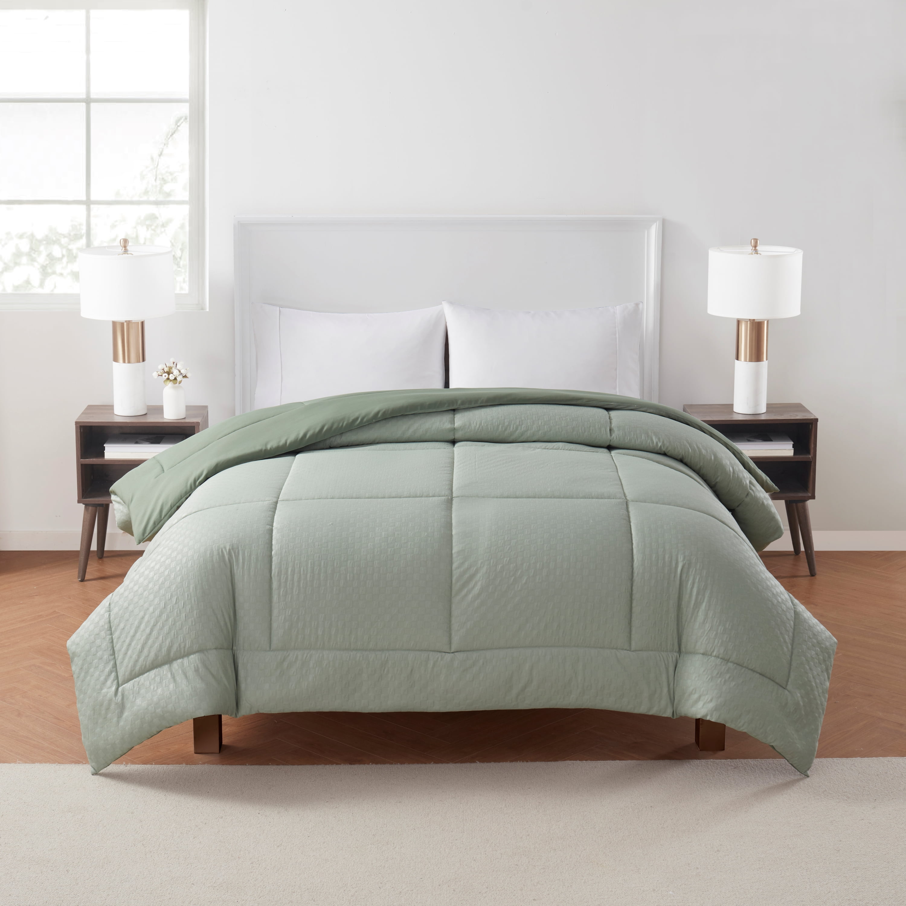 Serta Clean Start Down Alternative Comforter Twin/Twin XL Green ...