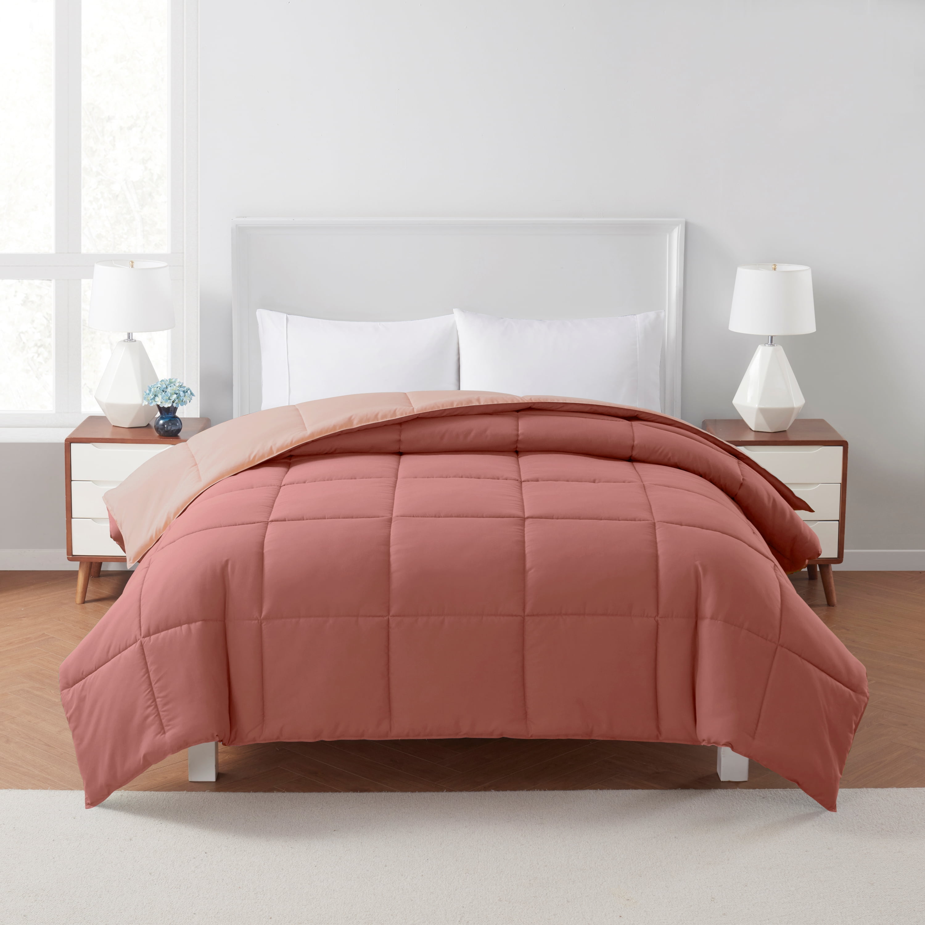 Serta Down Alternative Comforter Rose, Full/Queen - Walmart.com