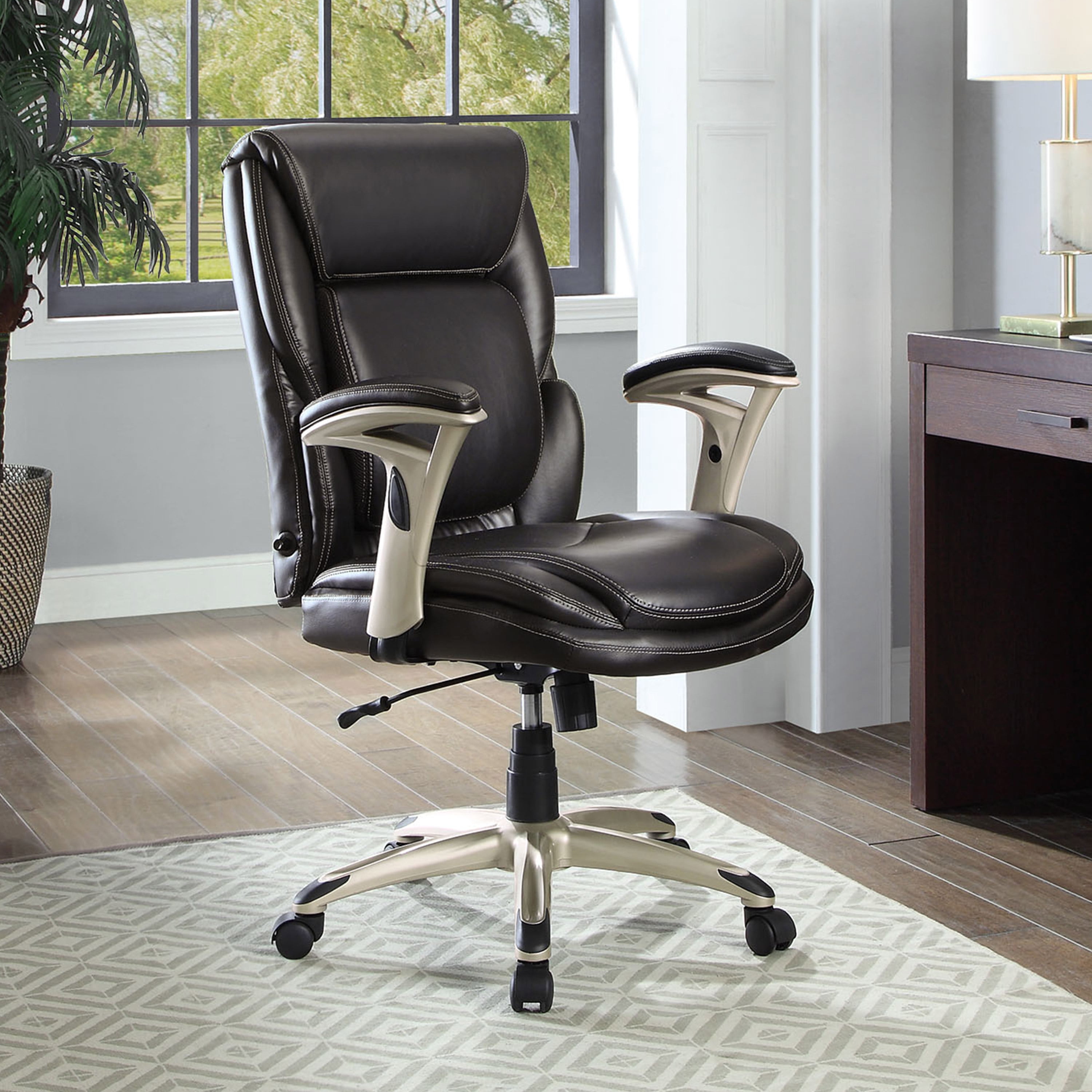 Serta Executive Manager Chair with Adjustable Lumbar Support and ...