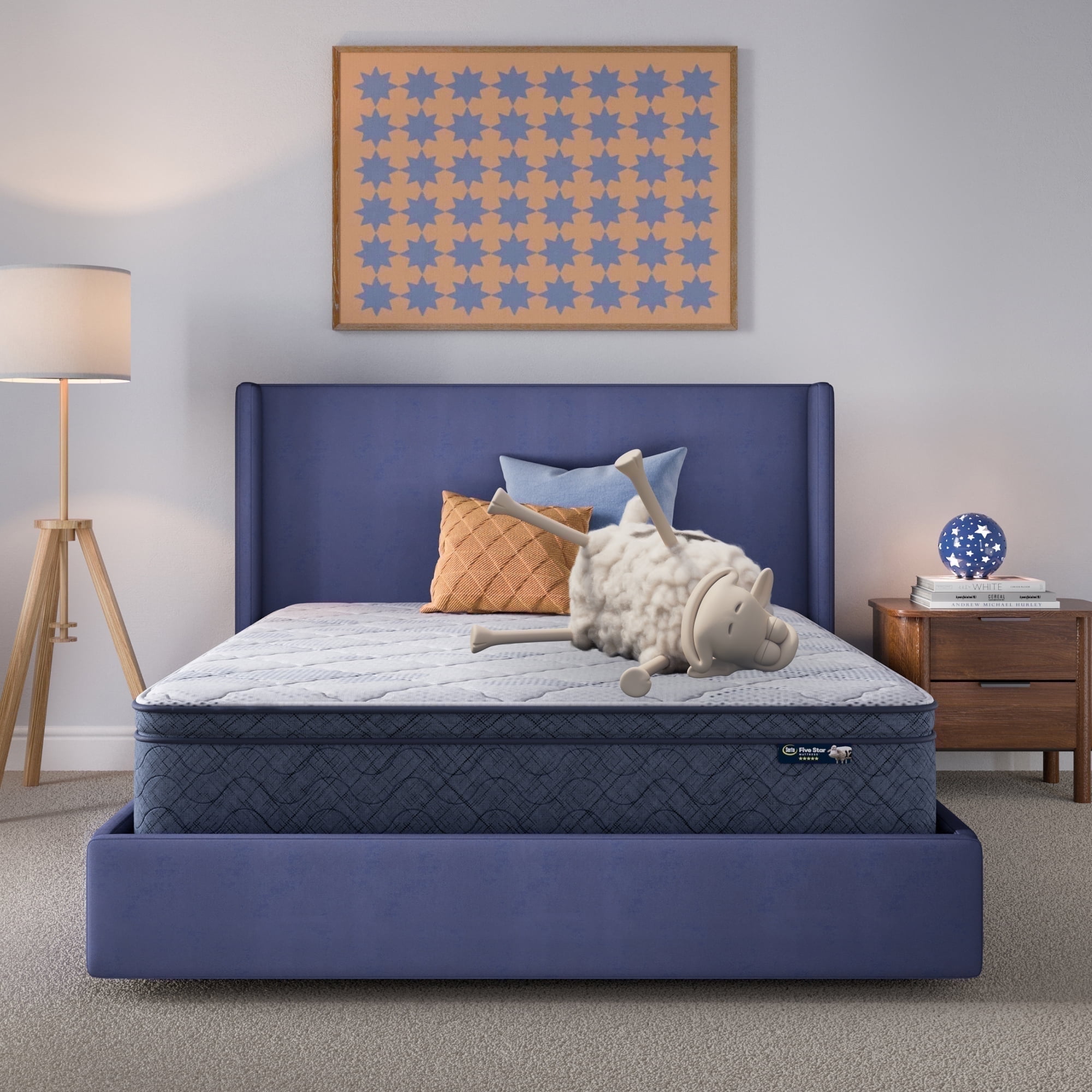 New! Serta Five Star Mattress 12" Sertapedic Plush Pillow Top Mattress ...
