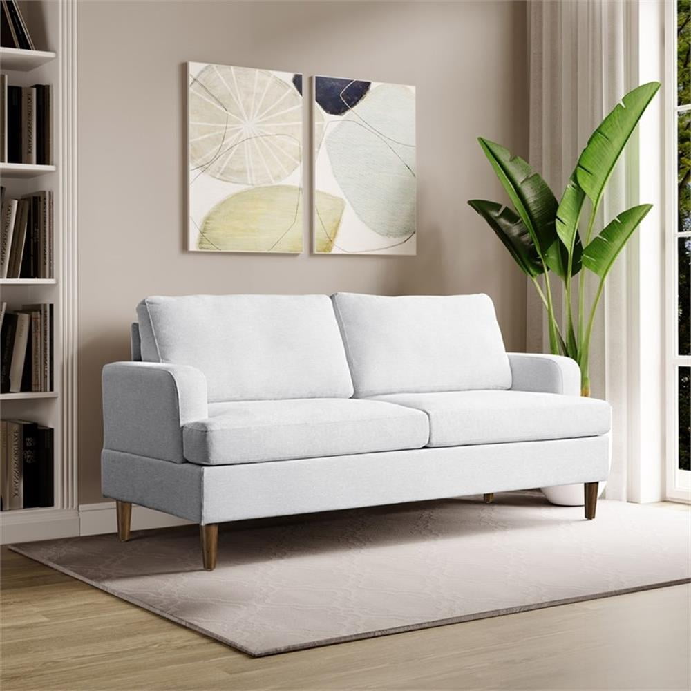 Serta Foothill Stationary Sofa in Cream Fabric Upholtery - Walmart.com