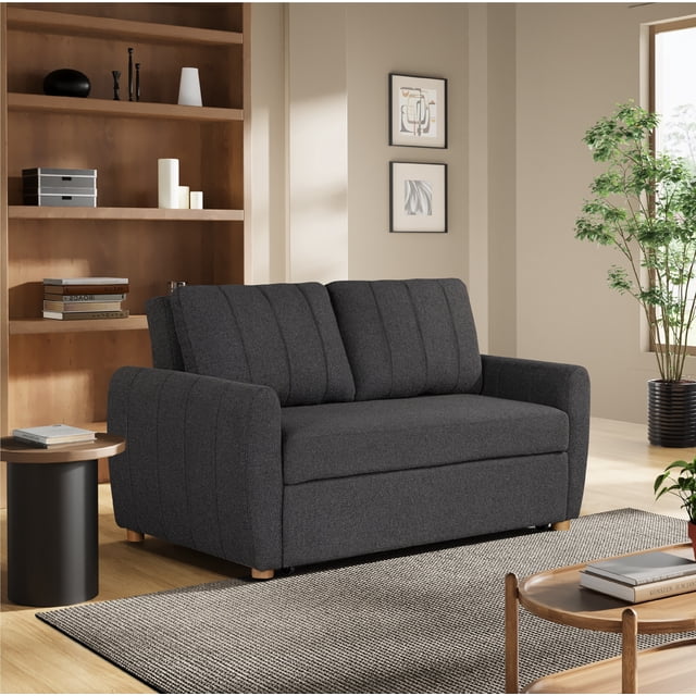 Free Shipping! Serta Grant Scandinavian Convertible Loveseat with Full ...