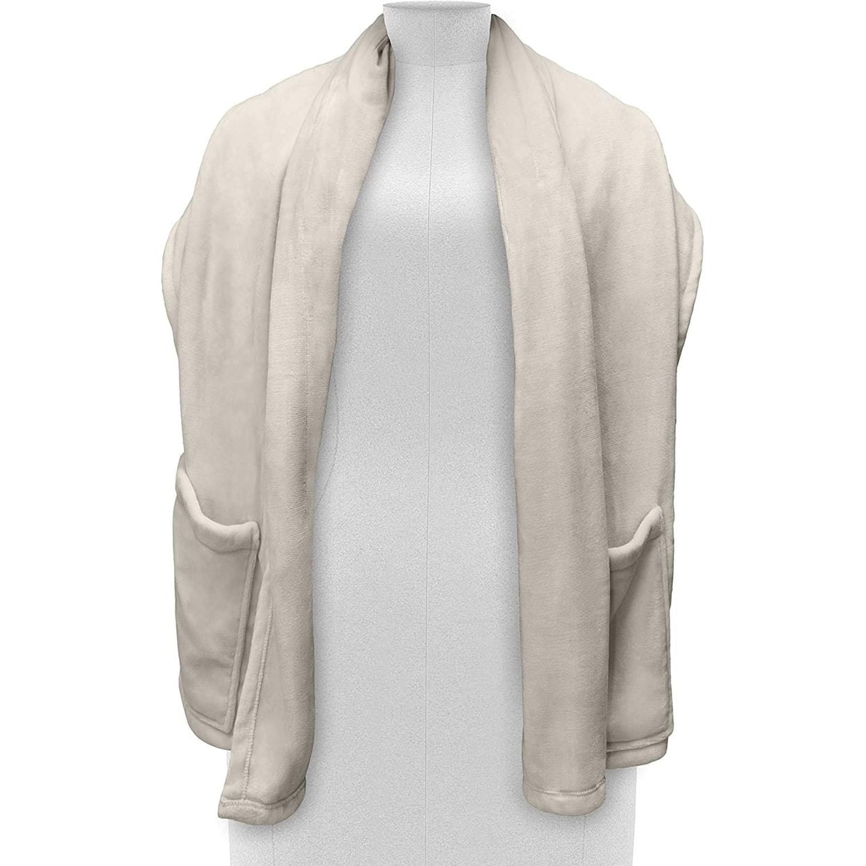 "Serta Electric Warmer Home, Heated Cuddler Throw with Pockets, 5 ...