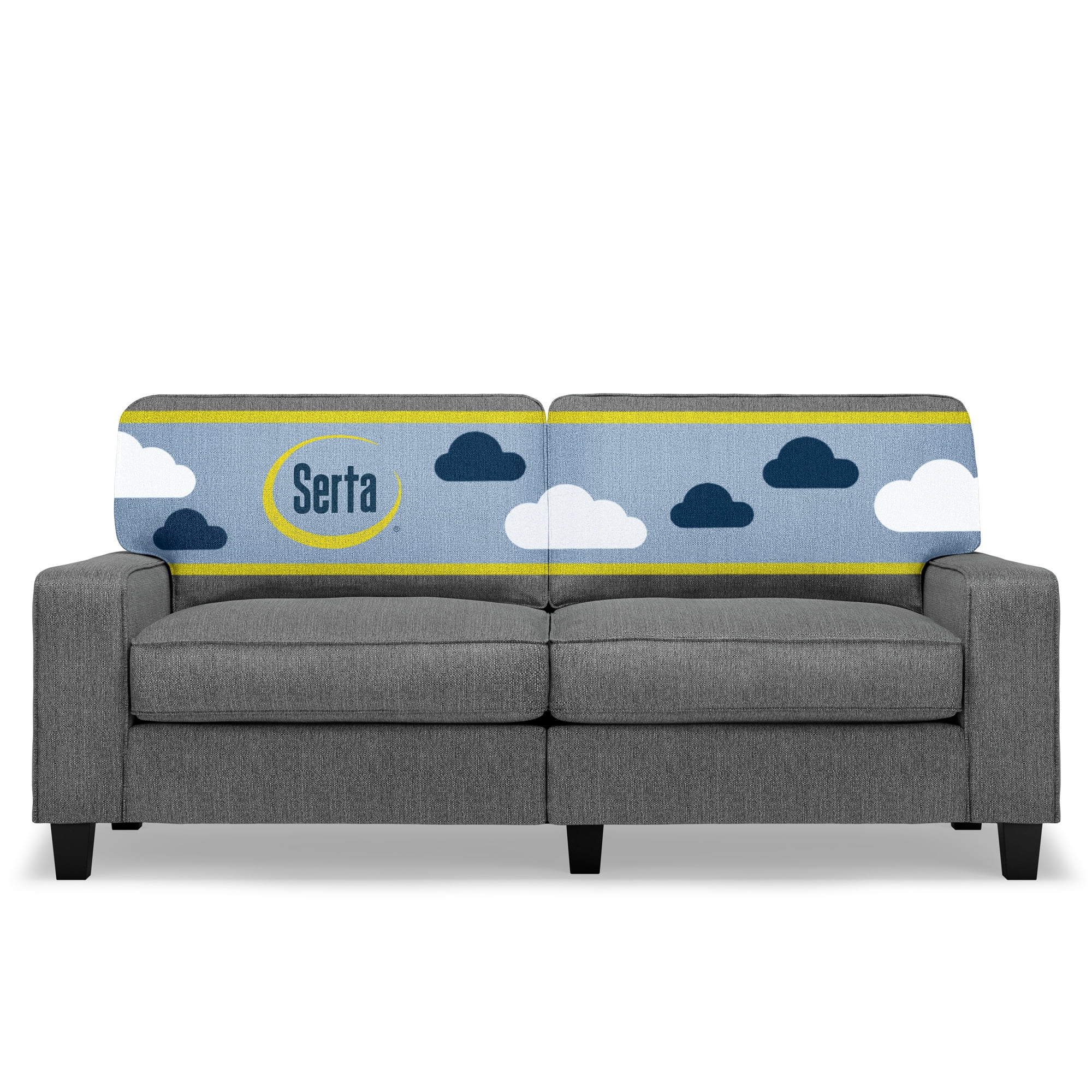 Serta Palisades 73" Track Arm Sofa, Easy Care Polyester, Loveseat or ...