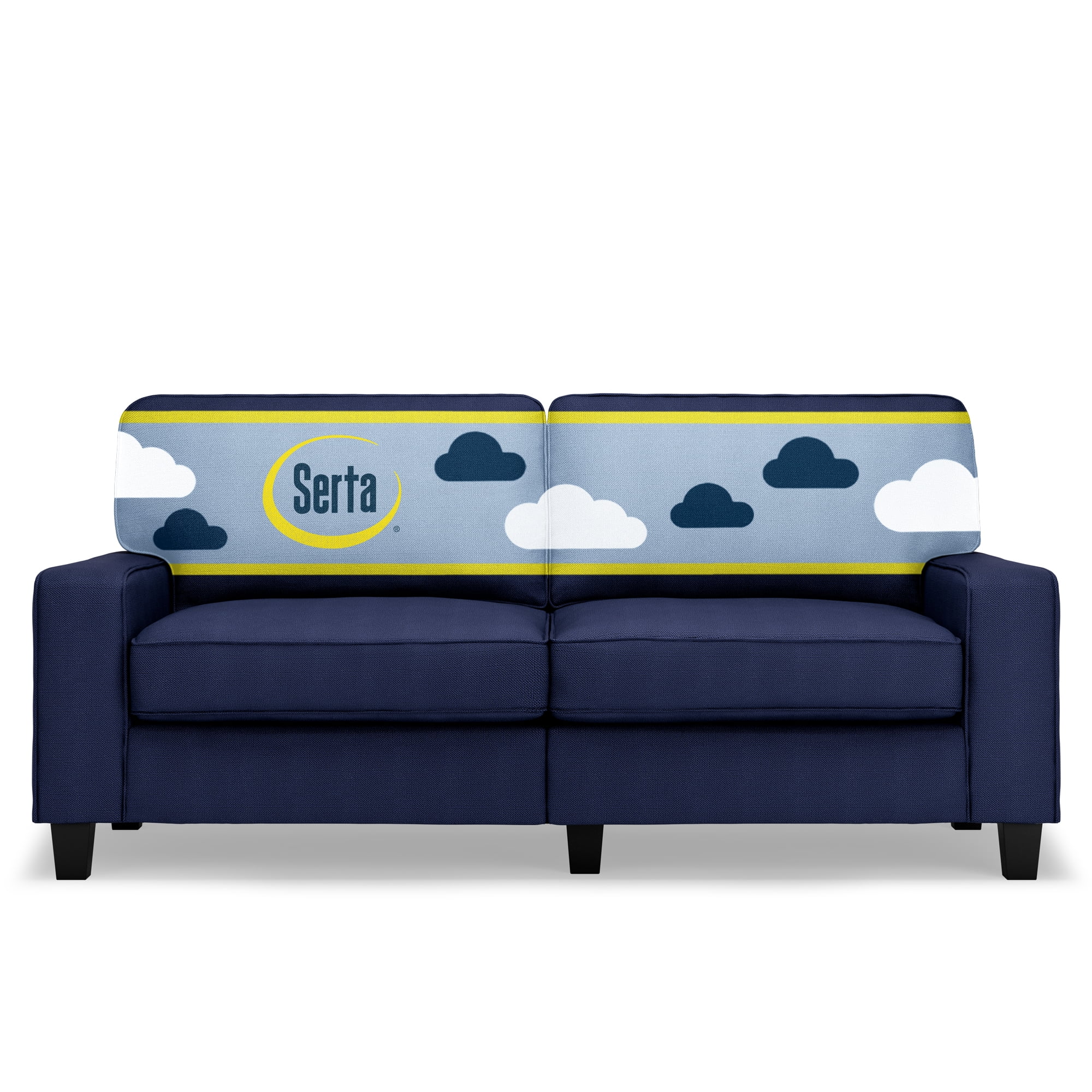 Serta Palisades 73" Track Arm Sofa, Easy Care Polyester, Loveseat or ...