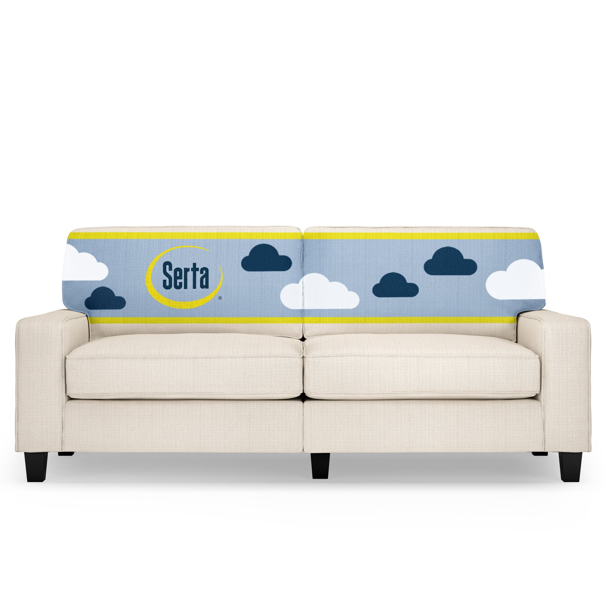 Serta Palisades 78" Track Arm Sofa, Easy Care Polyester, Loveseat or ...