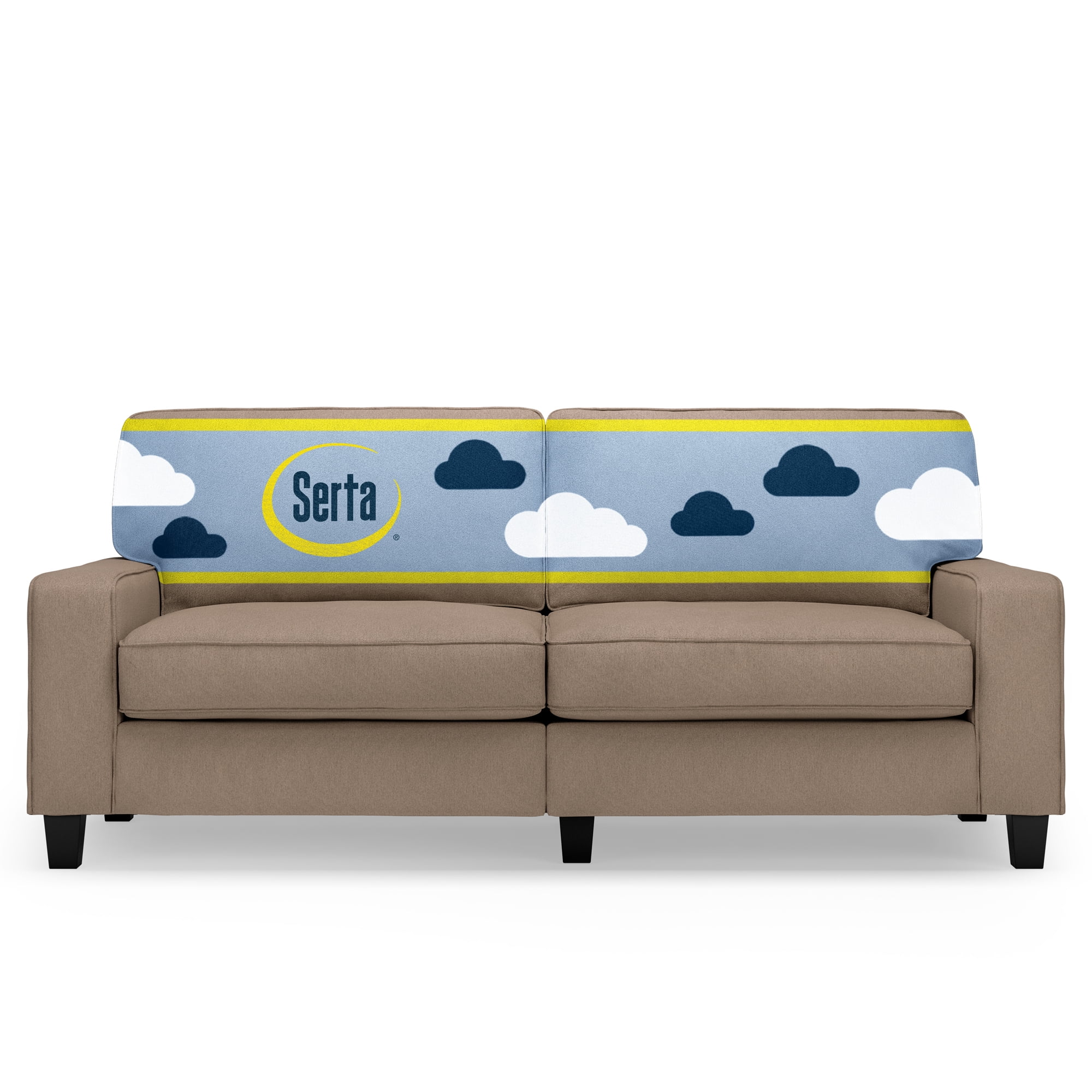 Serta Palisades 78" Track Arm Sofa, Easy Care Polyester, Loveseat or ...
