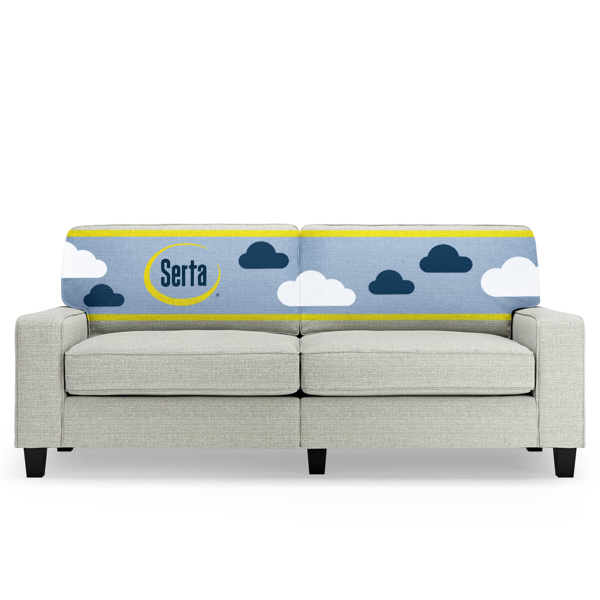 Serta Palisades 78" Track Arm Sofa, Easy Care Polyester, Loveseat or ...