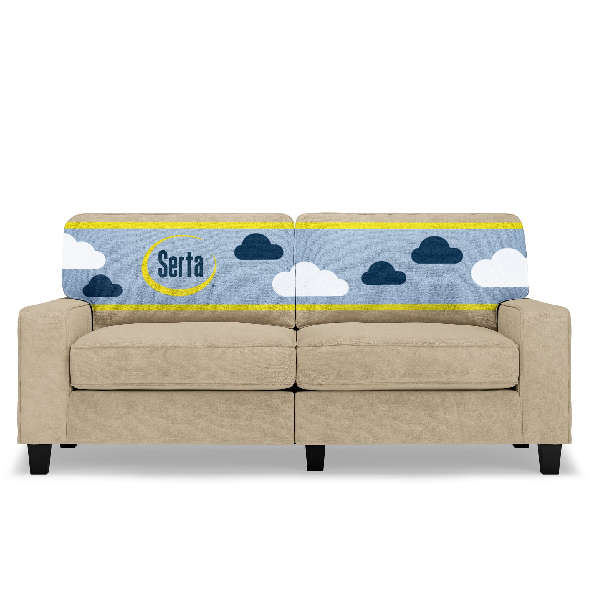 Serta Palisades 78" Track Arm Sofa, Easy Care Polyester, Loveseat or ...