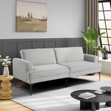 Serta Hanson Modern Farmhouse Convertible Sofa with Queen Size Sleeper ...
