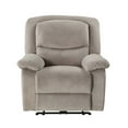 Serta Push-Button Power Recliner with Deep Body Cushions, Upholstered ...