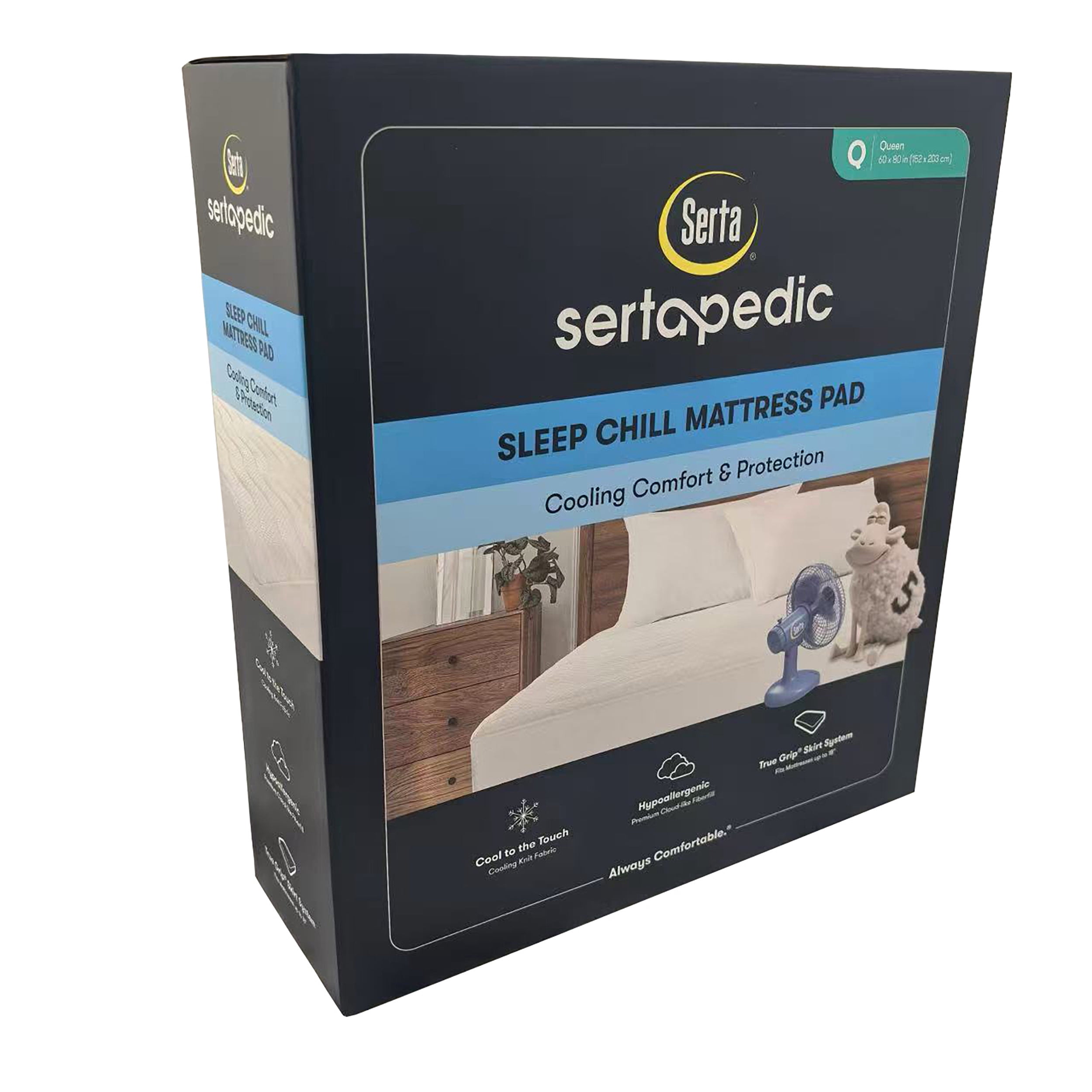 Sertapedic Sleep Chill Cooling Mattress Pad, Queen - Walmart.com