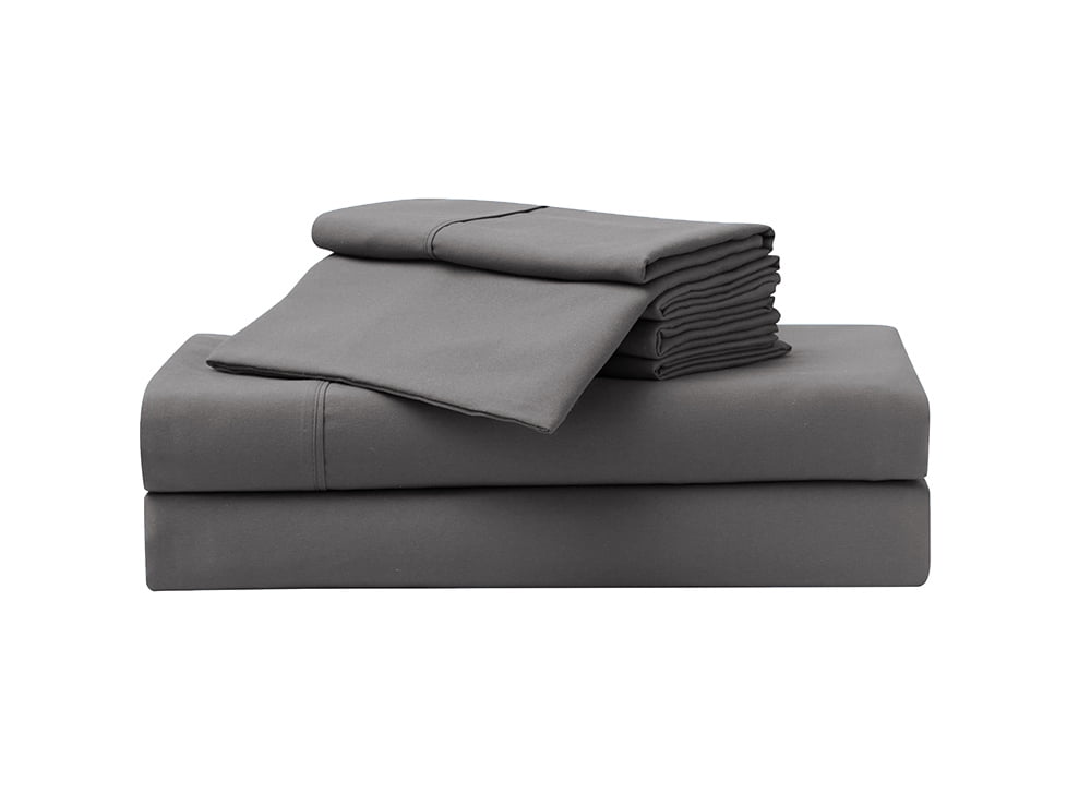 Serta So Soft 3-Piece Dark Gray Sheet Set, Twin - Walmart.com
