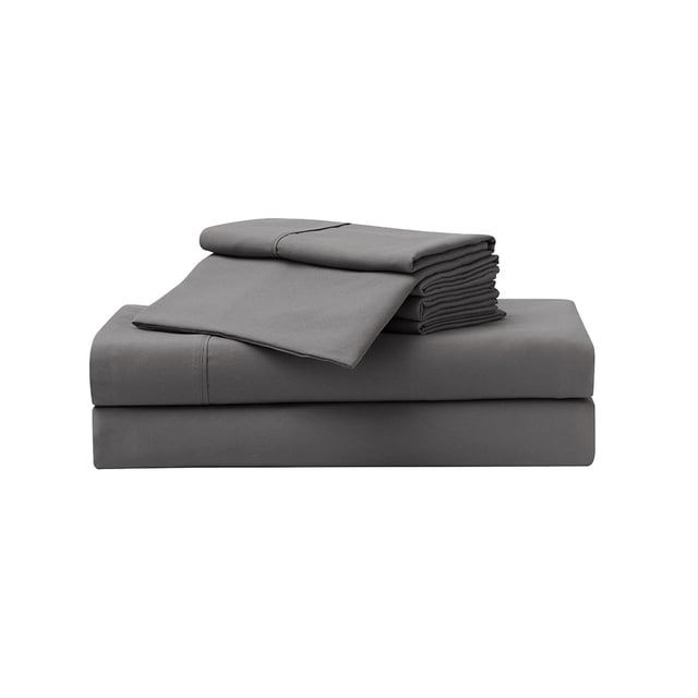 Serta So Soft 3-Piece Dark Gray Sheet Set, Twin - Walmart.com