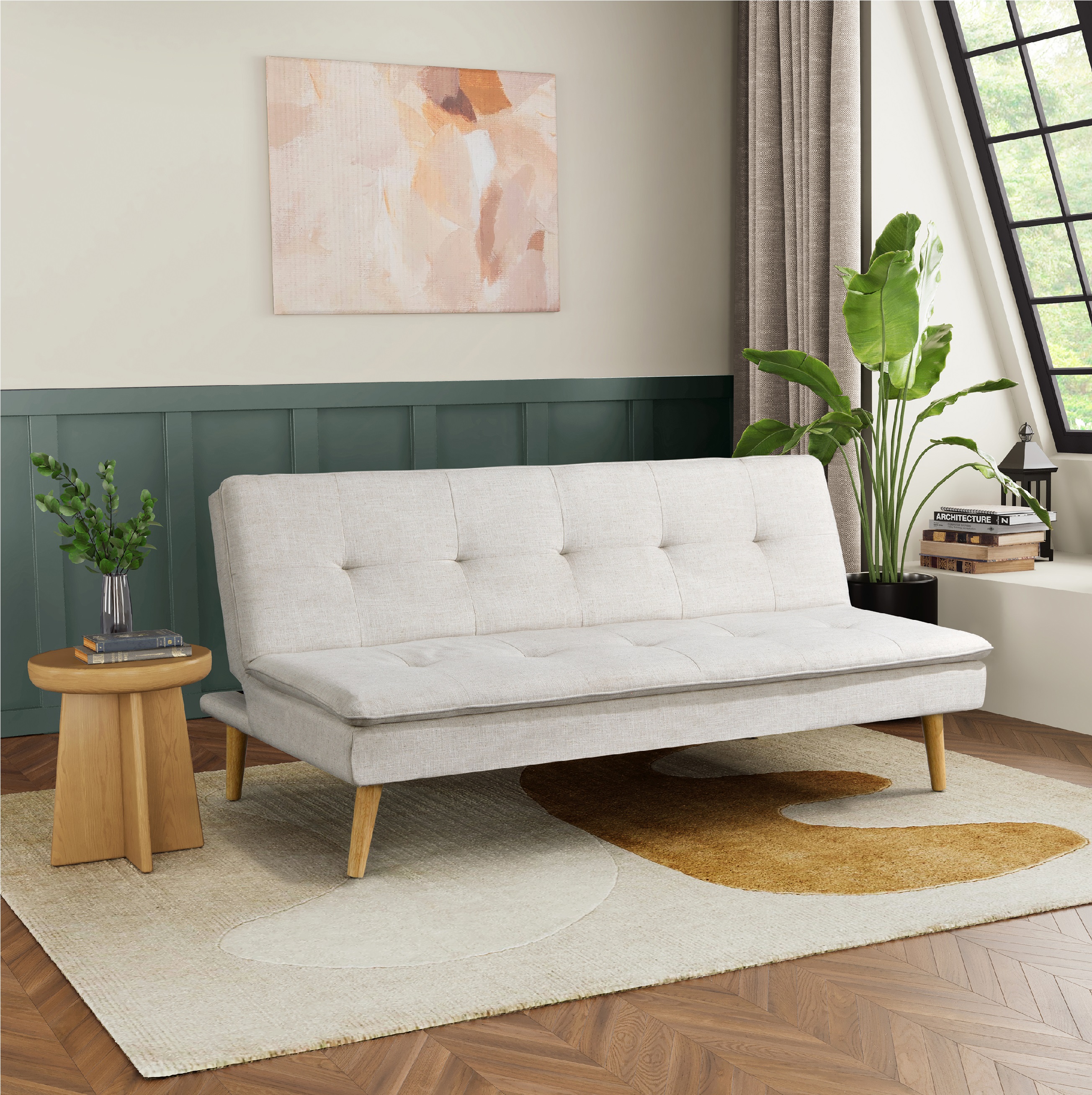 Mayview Alex Slipcover Sofa, Cream - Walmart.com