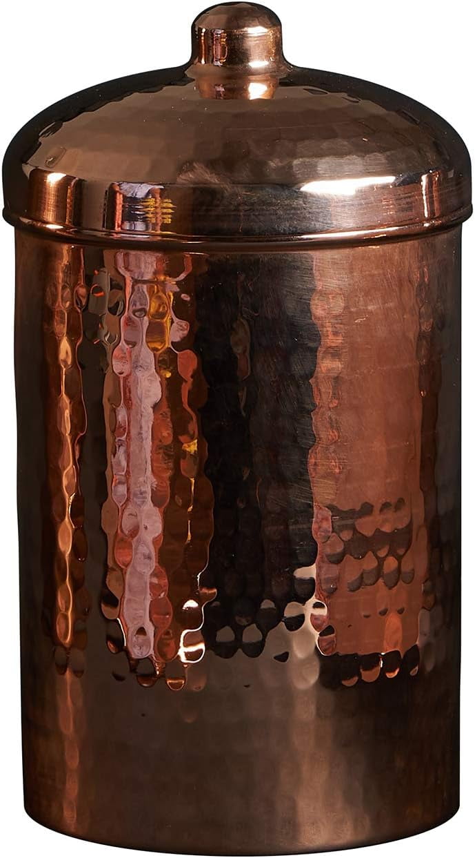 Sertodo Copper Kitchen Canisters | Polished, 1 Quart Capacity | Elegant ...
