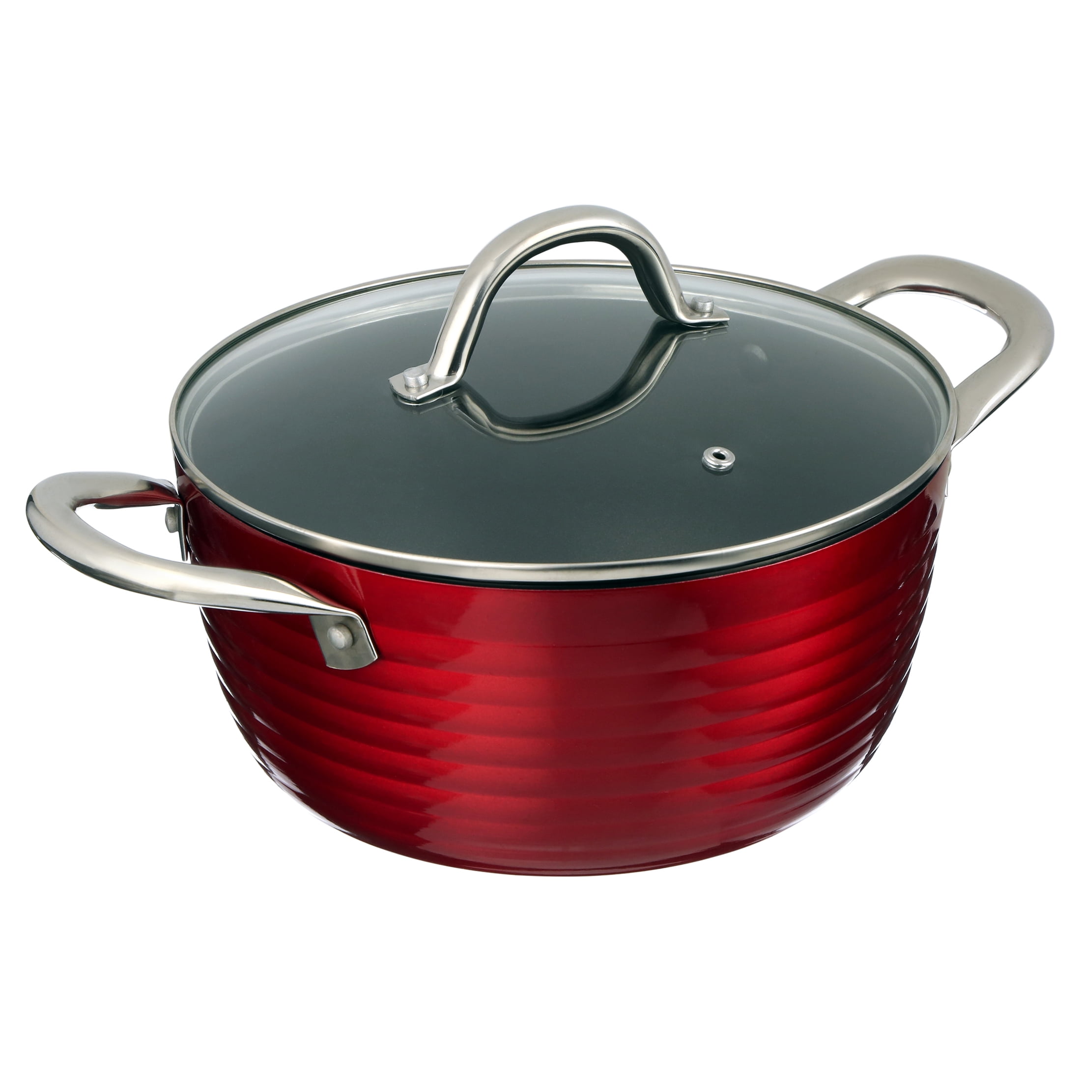 Servappetit 5 Quart Non-Stick Dutch Oven, Tempered Glass Lid, Large ...