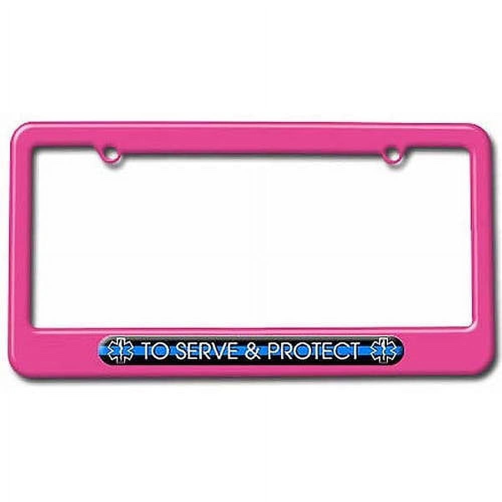 Serve Protect, Thin Blue Line Medical License Plate Tag Frame, Multiple ...