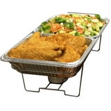 Serve-Rite 10-Piece Buffet Party Server Chafing Set for Catering, BBQ, Holidays - Walmart.com