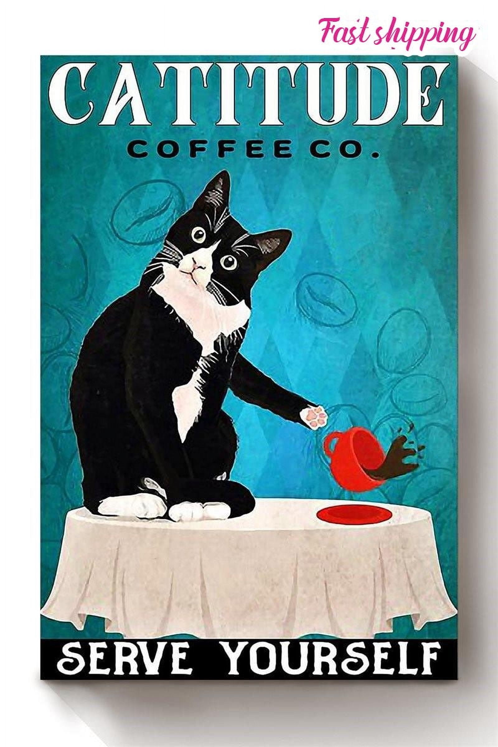 Serve Yourself Cat Animal Cat Lover International Cat Day Kitten Foster ...