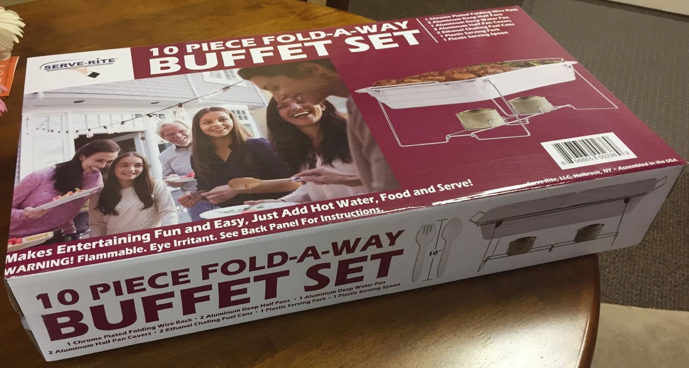Serve-rite 10-pc Fold A Way Buffet Set - Walmart.com