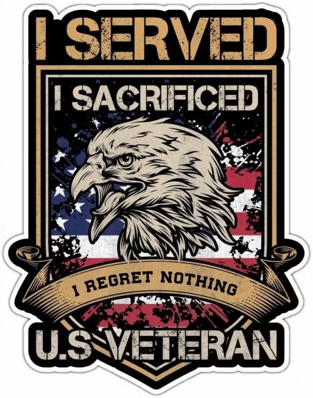 Served Us Veterans Honor Army Military Usa Car Stickerphone Decal Water ...