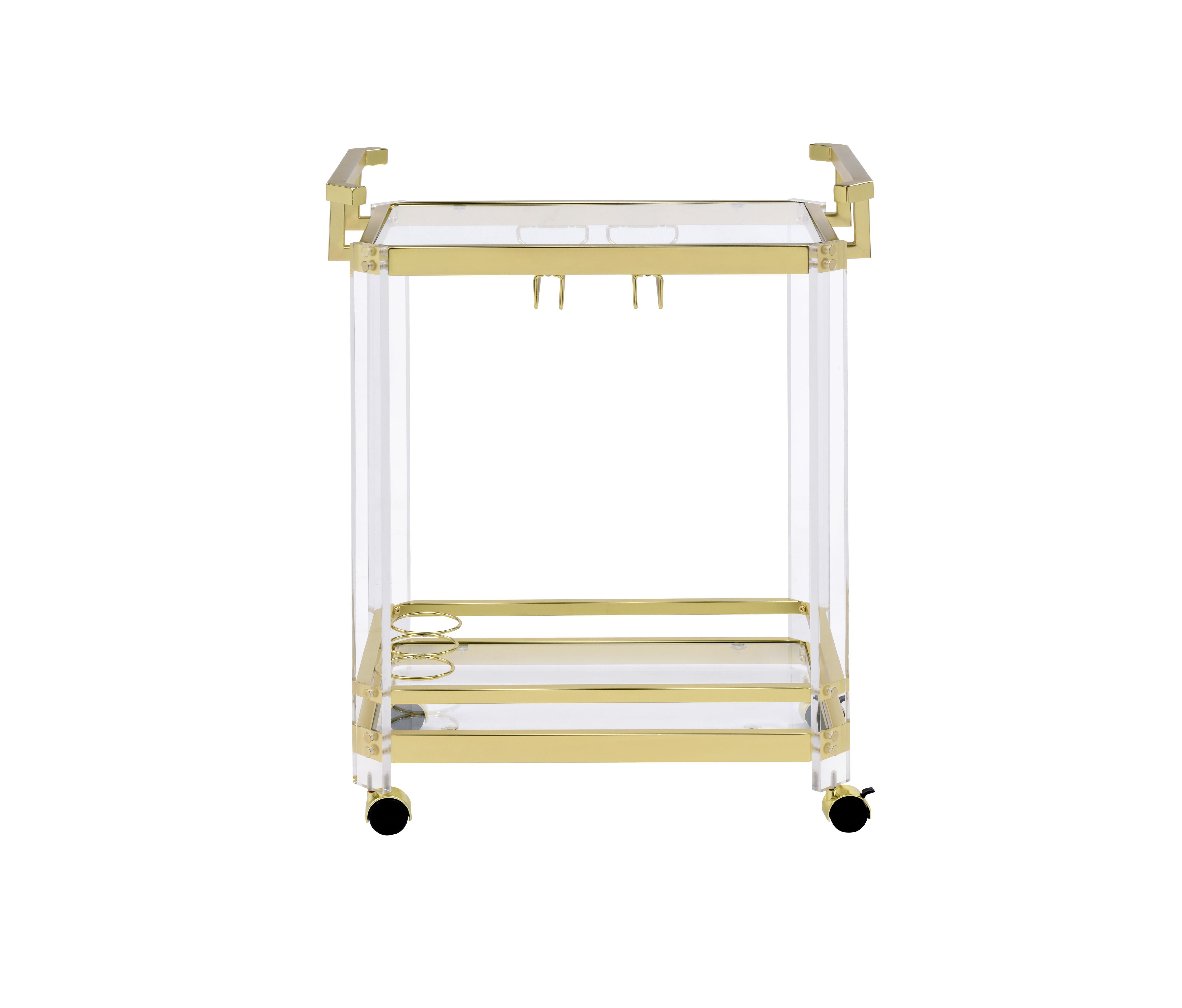 Server Cart with Casters - Mobile Serving Cart for Home & Events ...