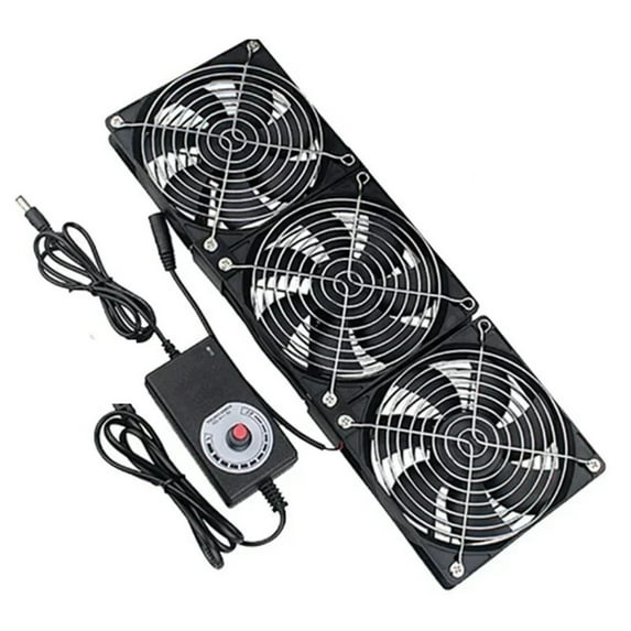 Server PC Cooling Fan 120mm 3000RPM With Controller, 12V/220V Dual ...