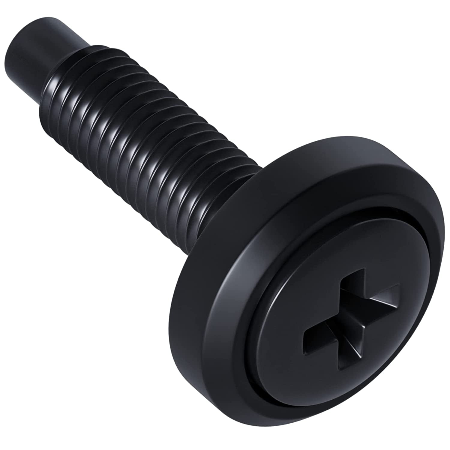 Server Rack Screws 25 Pack - 10/32 Steel Screws with Attached Nylon ...