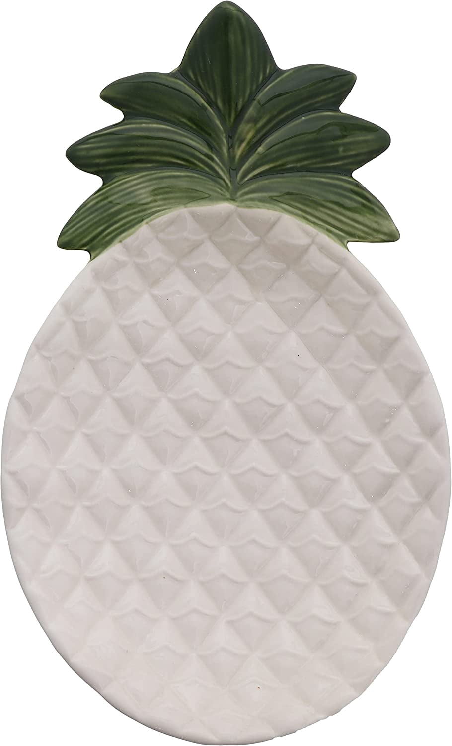 Servette Home 11-inch White Ceramic Pineapple Shaped Dip Condiment ...