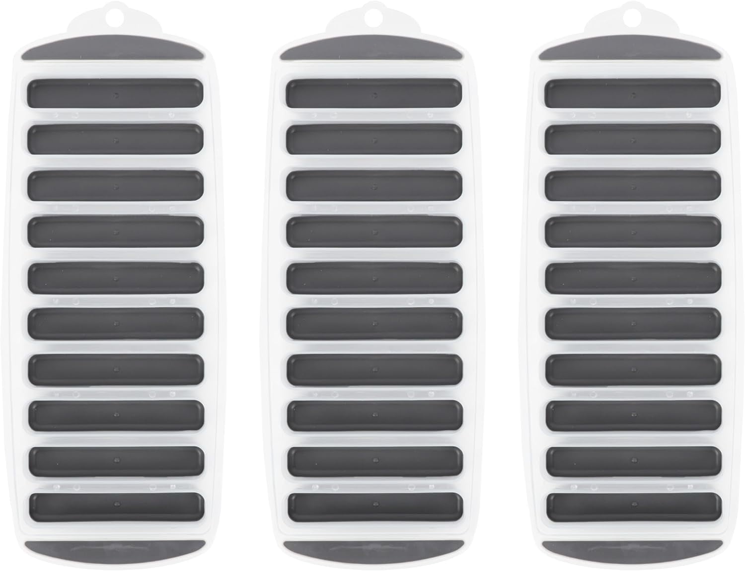 Servette Home 3 Pack Silicone Ice Stick Trays for Water Bottles, 30 ...